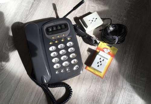 Стационарный телефон LG с проводами и розеткой