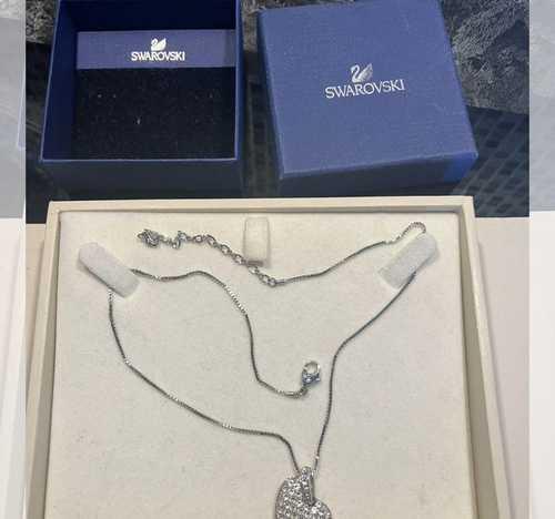 Swarovski кулон сердце серебро оригинал