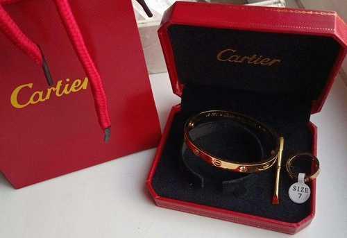 Браслет кольцо cartier