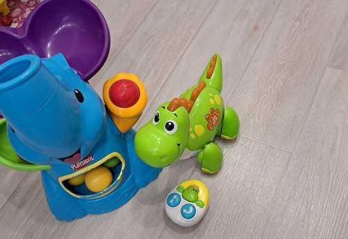 Игрушки слон Playskool, динозавр Babygo