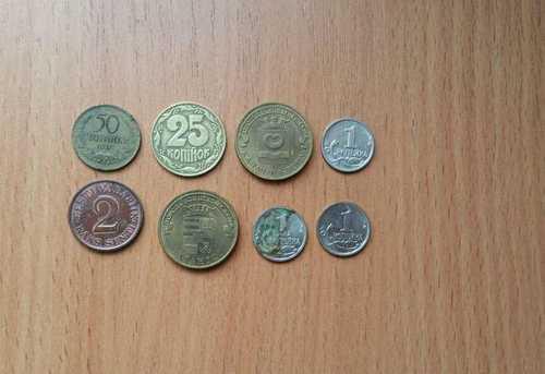 Монеты (Болгария, Эстония, Украина, Россия)