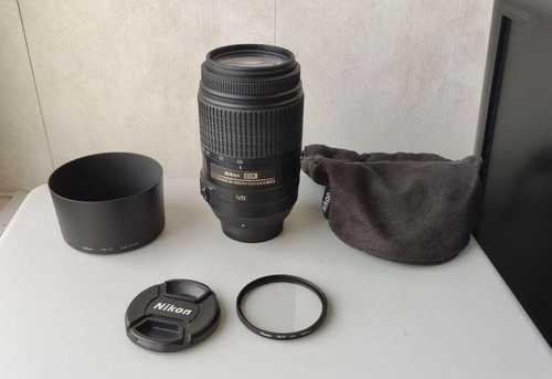 Nikon AF-S 55-300mm G ED DX VR как новый