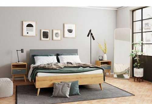 Кровать Нордик 160 Wood Grey