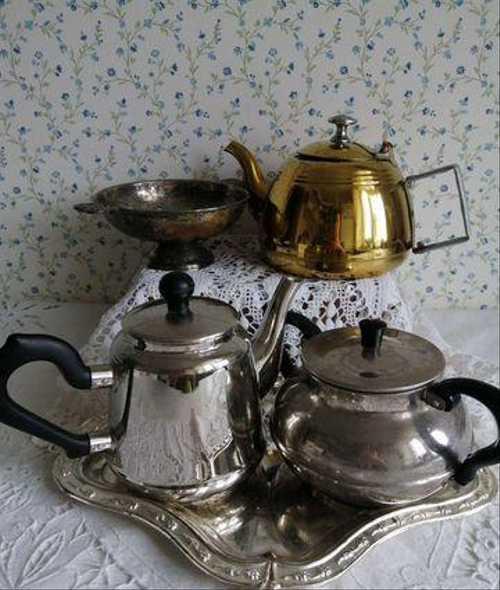Заварочный чайник, Сахарница, поднос СССР