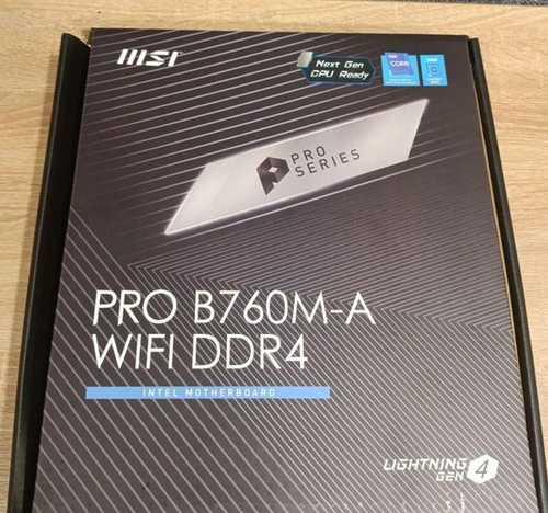 Материнская плата msi pro b760m a wifi ddr4