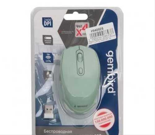 Мышь Gembird USB, зеленая musw-625-1