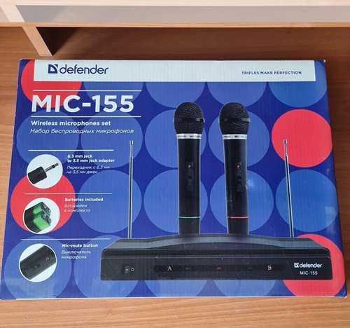 Набор беспроводных микрофонов defender MIC-155