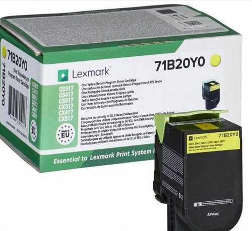 Lexmark 71B50Y0 картридж б/у с коробкой