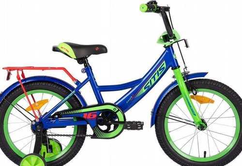 Велосипед sitis pams 16" (2023) Blue-Green Ros166