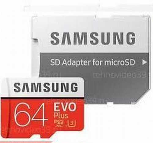 Карта памяти Samsung EVO Plus 64GB