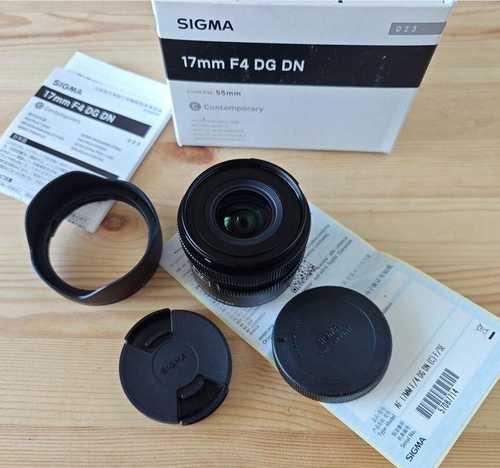 Sigma 17mm f/4 dg dn contemporary