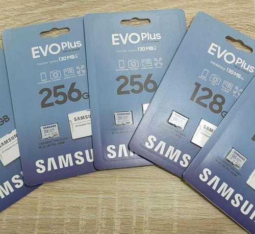 Оригинал 64,128,256Гб Samsung Evo Plus microSD