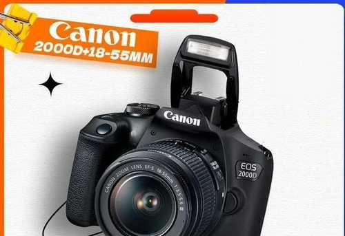 Зеркальный фотоаппарат Canon EOS 2000D Kit EF-S 18