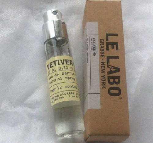 Туалетная вода LE labo Vetiver 46 10 мл пробник