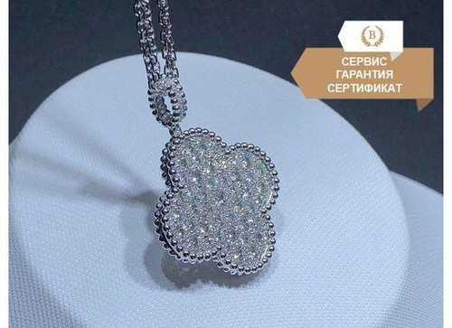 Длинное колье Van Cleef золото, брилианты 2,47 ct