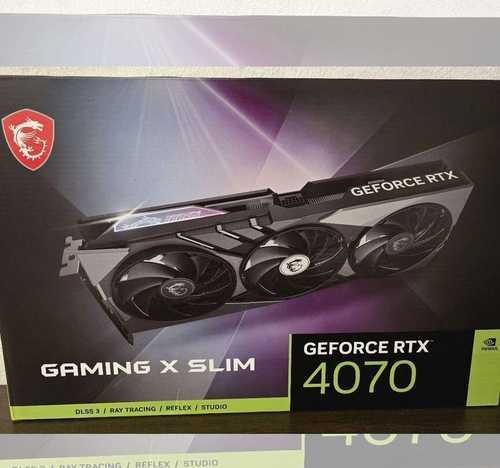 Видеокарта MSI GeForce RTX 4070 gaming X slim 12G