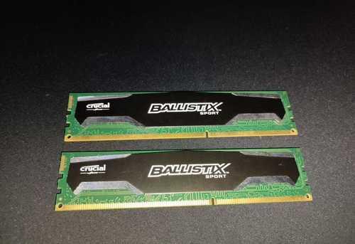 Оперативная память ddr3 8 gb ballistix sport