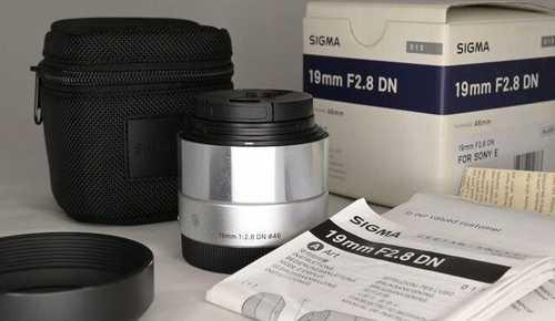 Sigma 19mm 2.8 sony e-mount