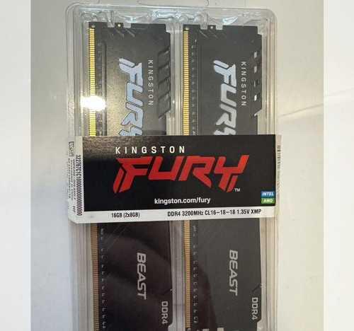 Новая Оперативная память kingston fury ddr4