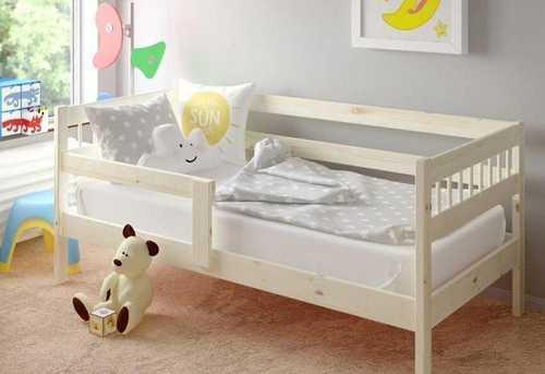 Детская кровать 80 160 натуральный лак