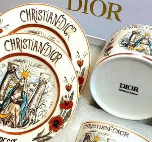 Christian dior чайный набор