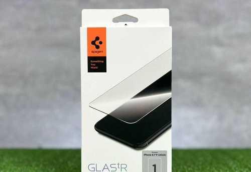 Стекло spigen glass FC iPhone 14 Pro (Black)