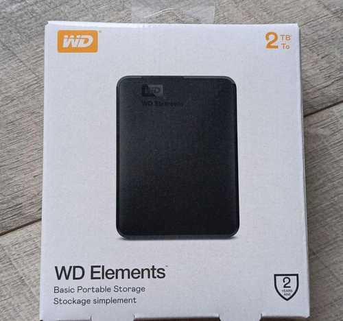 Внешний жесткий диск 2.5" WD 2TB новый