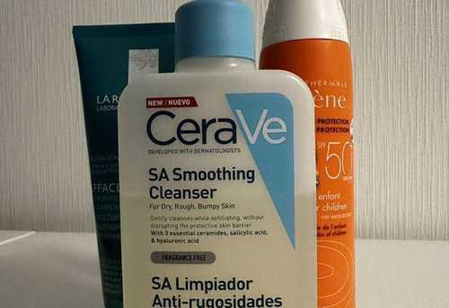 Cerave гель для умывания, Avene spf 50