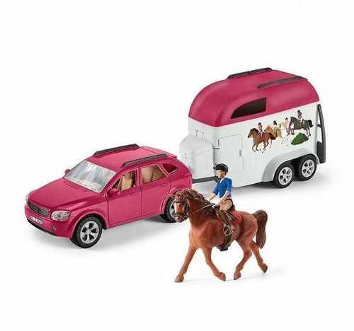 Набор Автомобиль с прицепом и лошадью Schleich 72223