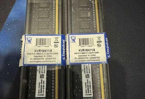 Оперативная память ddr3 8 gb kingston kvr16N11/8