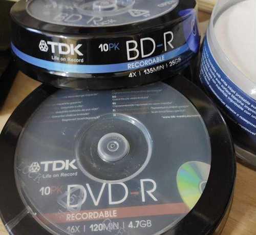 Оптические диски DVD, blu-ray