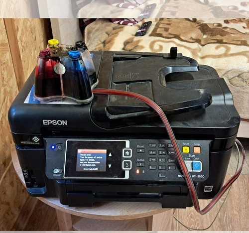 Цветной принтер epson workforce wf-3620