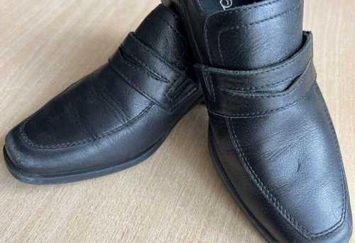 Туфли кожаные черные на мальчика 29 размер