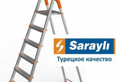 Стремянка стальная sarayli европа 7 ступени