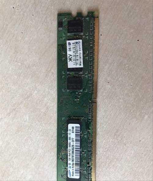 Озу ram samsung ddr2 1 gb 666 MHz