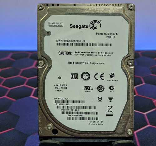 Жесткий диск 250Gb/2.5"/5400/Seagate/ST9250315AS