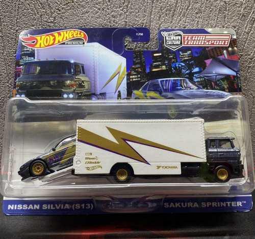 Hot wheels premium team transport s13 silvia