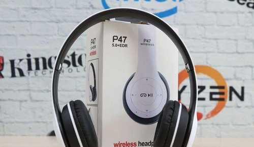 Беспроводные стерео наушники P47 Bluetooth FM-ради