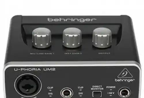 Внешняя звуковая карта behringer U-phoria UM2