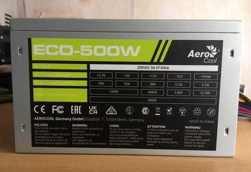 Блок питания aerocool vx eco 500w