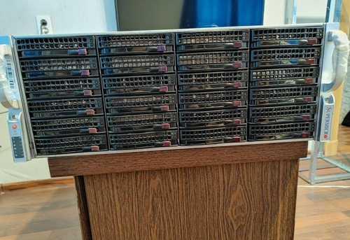 Сервер supermicro в корпусе CSE-847 На 36 дисков