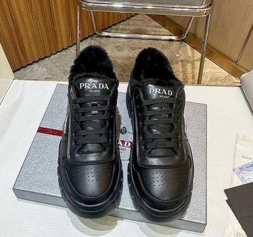 Зимние мужские кеды "Prada"