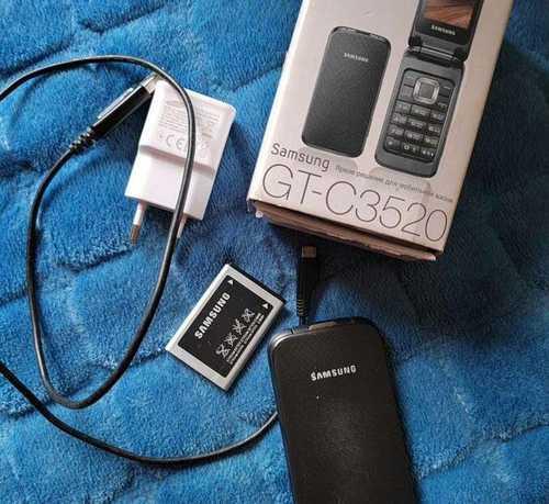 Кнопочный телефон раскладушка Samsung GT-C3520