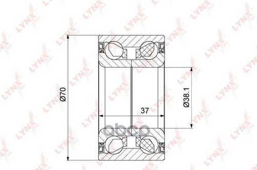 Подшипник ступ.hyundai accent/getz/I20/solaris