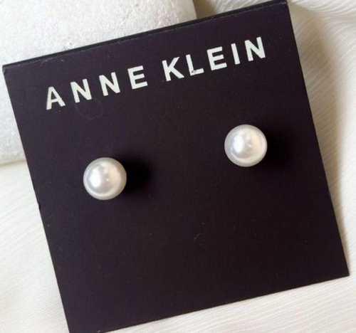 Новые серьги Anne Klein пусеты под жемчуг ориг