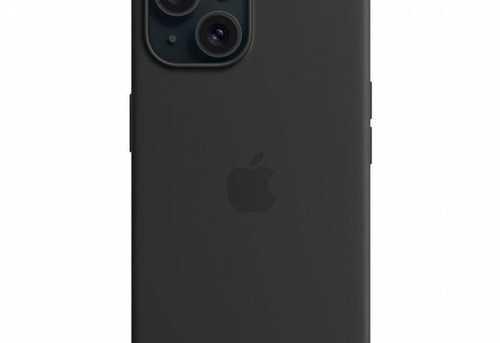 Чехол силиконовый MagSafe для iPhone 15 (Black)