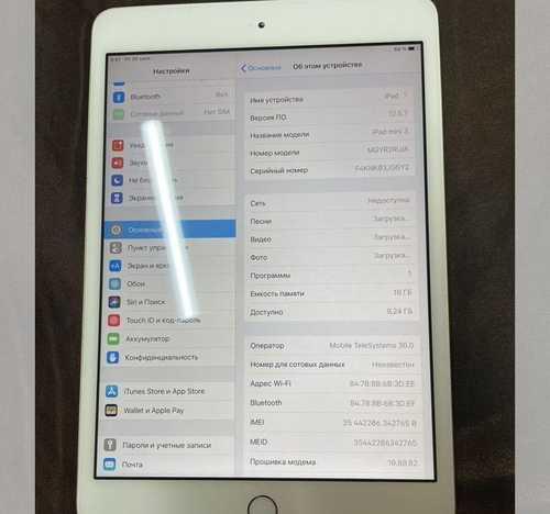 iPad mini 3 16gb