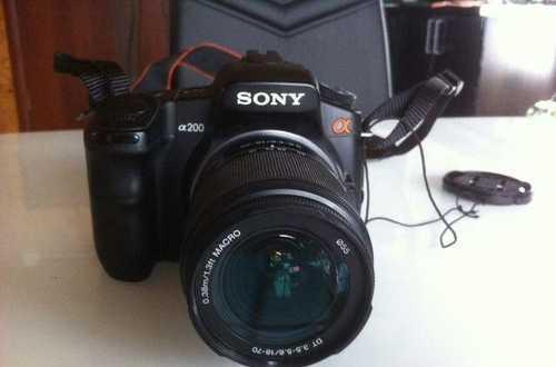 Sony Alpha dslr-A200 Kit 18-70