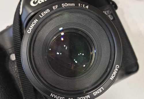 Объектив canon lens ef 50mm 1:1.4