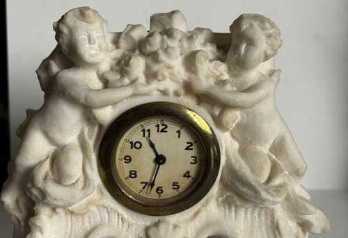 Часы каминные 19 век мрамор